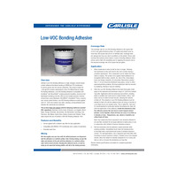 Low-VOC Bonding Adhesive Product Data Sheet PDS