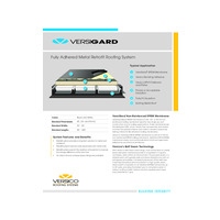 VersiGard EPDM Fully Adhered Metal Retrofit System Sheet