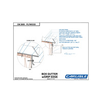 200S Plywood - Box Gutter - with Drip Edge No Return