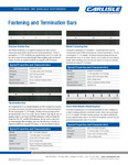 Fastening and Termination Bars Product Data Sheet