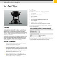 VacuSeal Vent Technical Data Bulletin