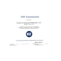NSF P151 Certificate Tooele UT