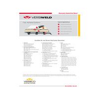 VersiWeld TPO Fully Adhered 25-30 Year Warranty Submittal Sheet