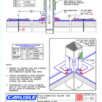U-8D Field-Fabricated Square Tube Flashing