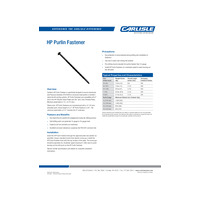 HP Purlin Fastener Product Data Sheet PDS