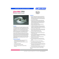 Sure-Weld TPO Molded Sealant Pockets Product Data Sheet PDS