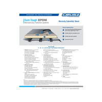 EPDM Mechanically Fastened 51015 and 20year Warranty Submittal Sheet