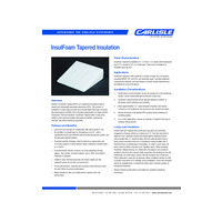 InsulFoam Tapered Insulation Product Data Sheet