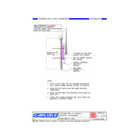 U20A PVC Lightning Rod at Parapet Vertical Attachment