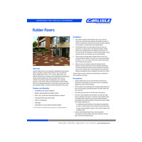 Rubber Pavers Product Data Sheet PDS
