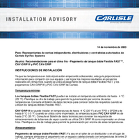 Carlisle SynTec Systems Cold Weather Tips Flexible FAST Dual Tank ...