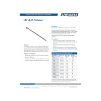 HD 14-10 Fastener Product Data Sheet PDS
