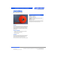 VacuSeal Air Distribution Strips Product Data Sheet