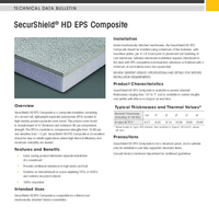 SecurShield HD EPS Composite Technical Data Bulletin TDB