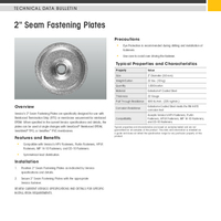 Versico Seam Fastening Plates Technical Data Bulletin TDB