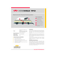 VersiWeld TPO Mechanically Attached Roofing Systems System Sheet