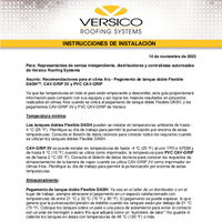 Versico Roofing Systems Cold Weather Tips Flexible DASH CAVGRIP 3V and ...
