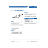 HP Polymer Seam Plates Product Data Sheet PDS