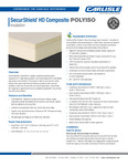 SecurShield HD Composite Polyiso Insulation Product Data Sheet PDS