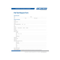 Adhesive Pull Test Request Form