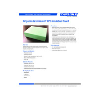 Kingspan GreenGuard XPS Insulation Board PDS