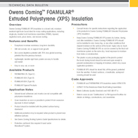 Owens Corning FOAMULAR Extruded Polystyrene XPS Insulation Technical ...