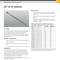Versico MP 1410 Concrete Fasteners Technical Data Bulletin TDB