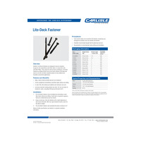 Lite-Deck Fasteners Product Data Sheet PDS