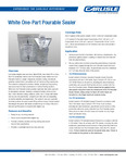 White One-Part Pourable Sealer Product Data Sheet PDS