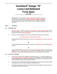 VersiGard Ballasted Form Specification