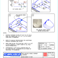 U-15A Pre-Molded Inside Corner Flashing