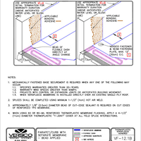 VF12A1B PARAPETCURB WITH SEPARATE MEMBRANE BEAD APPLIED