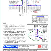 U-8C CFA Certified Pre-Fabricated Square Tube Wrap