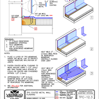 TPC123 Coated Metal Wall Flashing